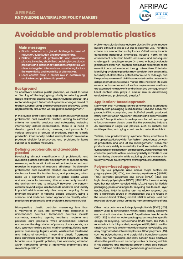 Avoidable and problematic plastics (EN) | GRID-Arendal Cloud File Storage